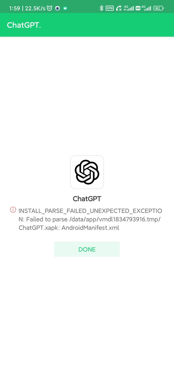 Ming 的想法: 用apkpure安装chatGPT为什么一直是这个样子，安装不了，也允许手机安装未知应用了，不知道什么原因，求大佬解答，万分感谢！ - 知乎