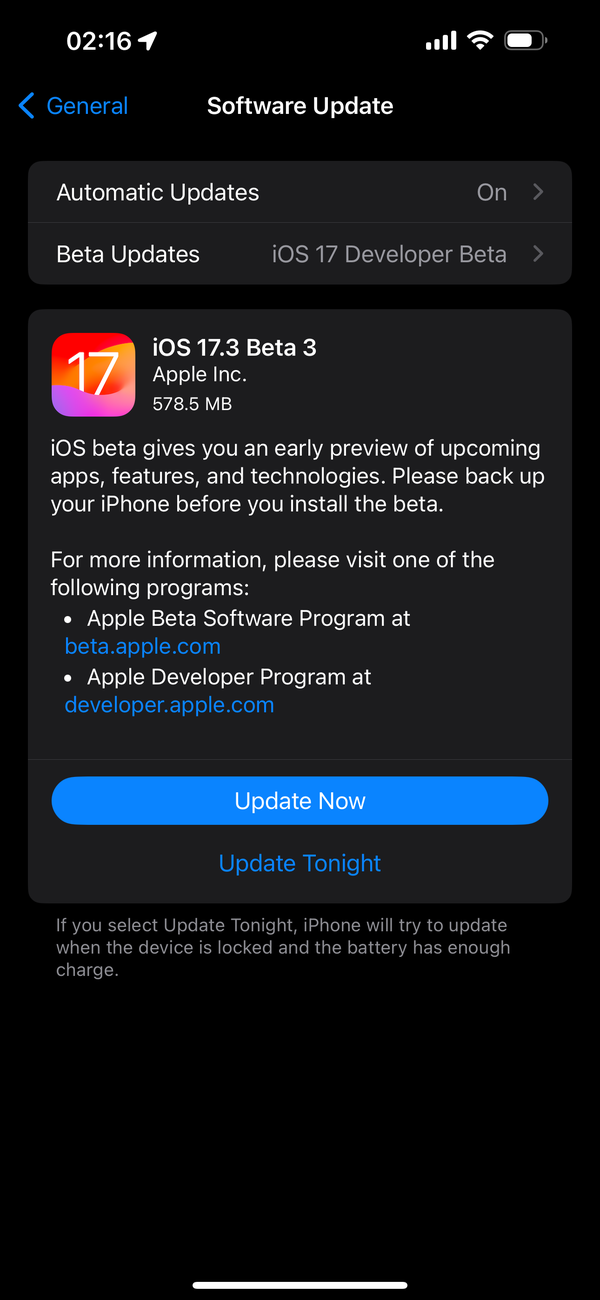 Kaison 的想法: Apple 发布 Developer Beta 软件更新： iOS 17.3 Developer Beta 3 (21D5044a) iPadOS 17.3 ...
