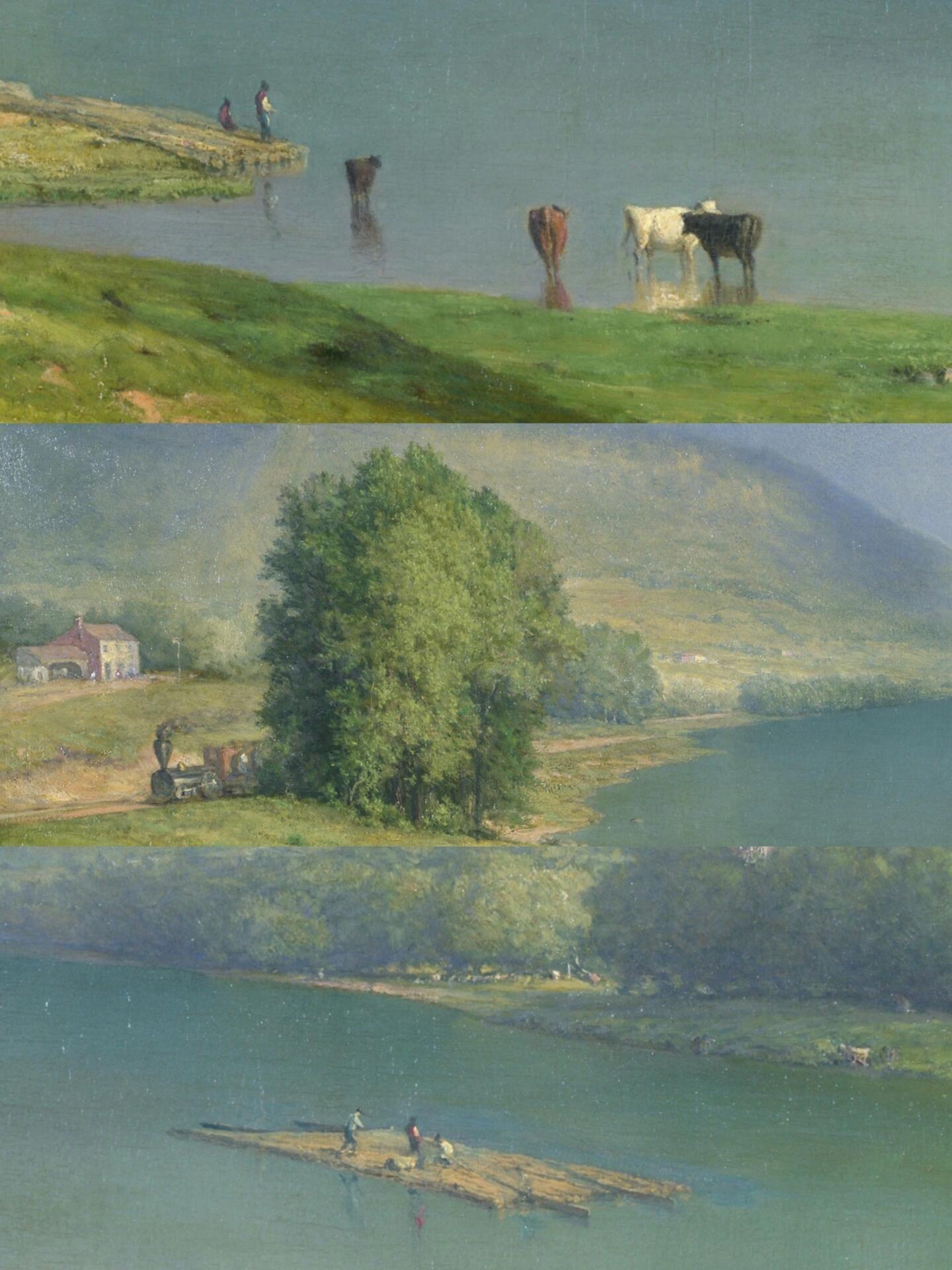 Matterhorn 的想法: 特拉华河畔的田园诗 | 名称: The Delaware Water Gap作者: George Inness ...