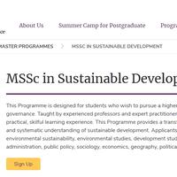 东东 的想法: 港中深 25Fall 新增1个授课型硕士专业 | 香港中文大学(深圳) 25Fall 人文社科学院 新增1个授课型硕士专业 MSSc in Sustainable ...