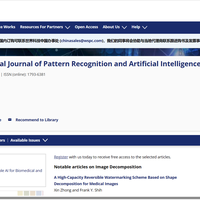 学姐科普 的想法: 三个月一篇，人工智能期刊 | 期刊名称：INTERNATIONAL JOURNAL OF PATTERN ...