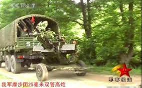 hua 的想法: PG87式25mm高炮 | 该炮采用导气式工作原理，立楔式炮闩，全炮空重仅1.52吨，运输长度2.9米，射速约600发/分钟 ...