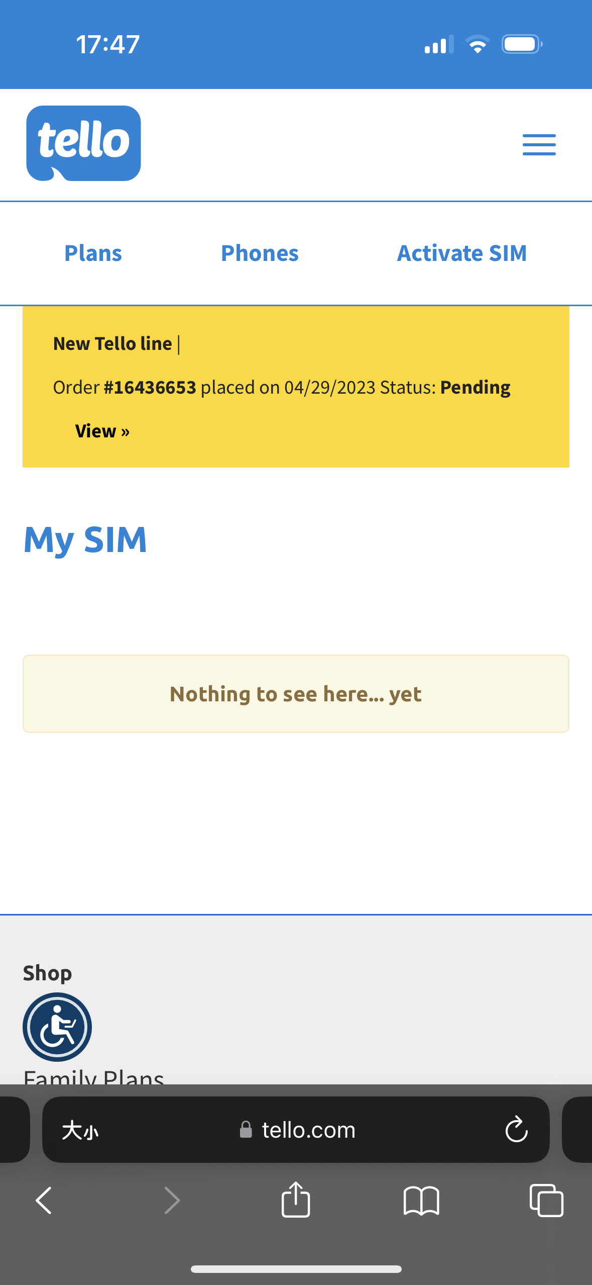 杨本 的想法: tello运营商申请esim 订单不见了 | 有没有懂得老哥来帮忙看一下 下午在tello官网申请了esim 付完款之后显… - 知乎