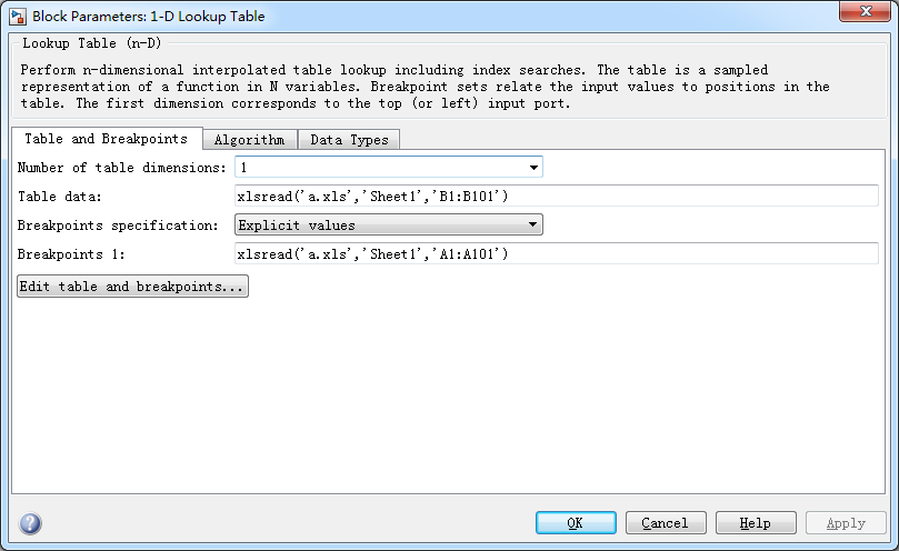 Simulink中利用Excel生成look up table查找表 - 知乎