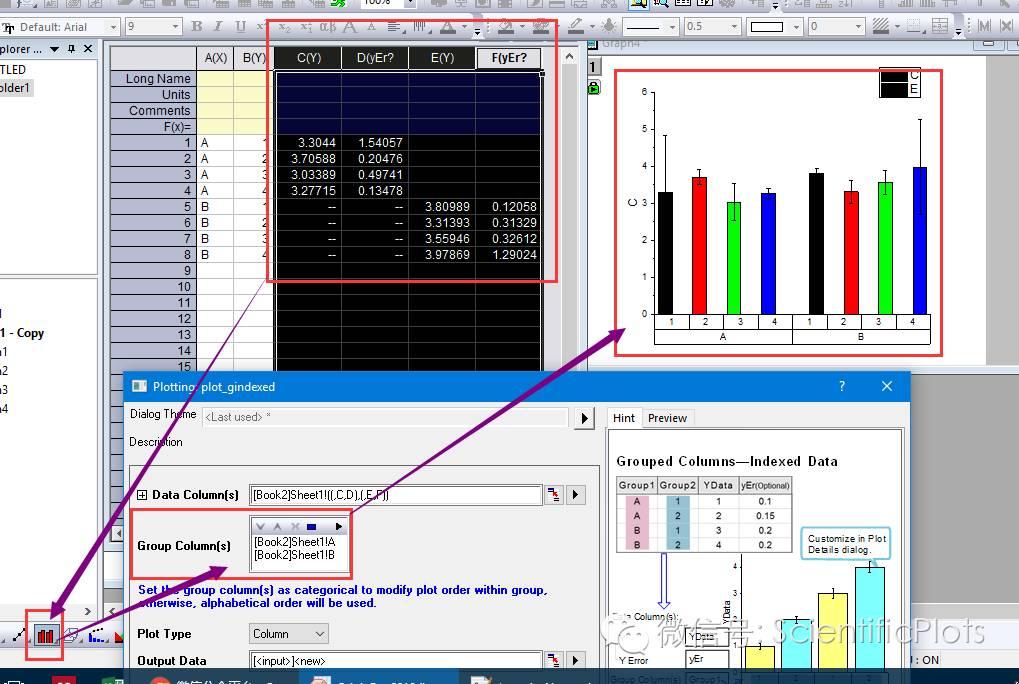 Origin(Pro)：分组点线图（Grouped Line + Symbol Plot） - 知乎