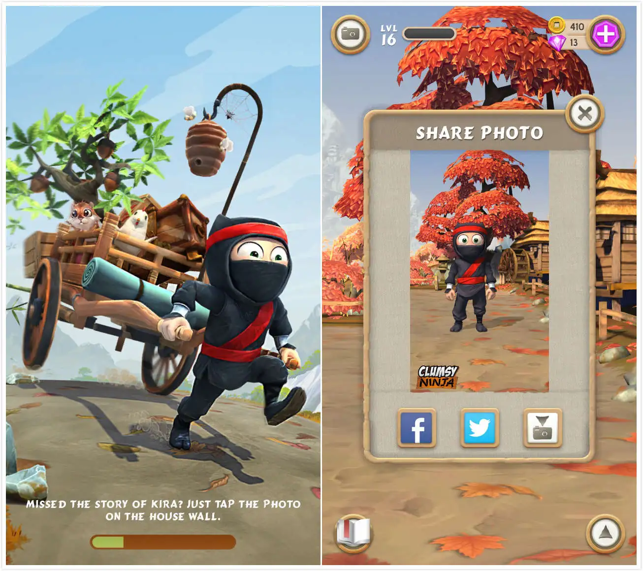 Clumsy Ninja Kira Level