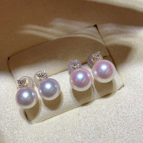 TW珠宝定制 的想法: 每日必备时尚单品 | 海水珠akoya耳钉 7.5… - 知乎