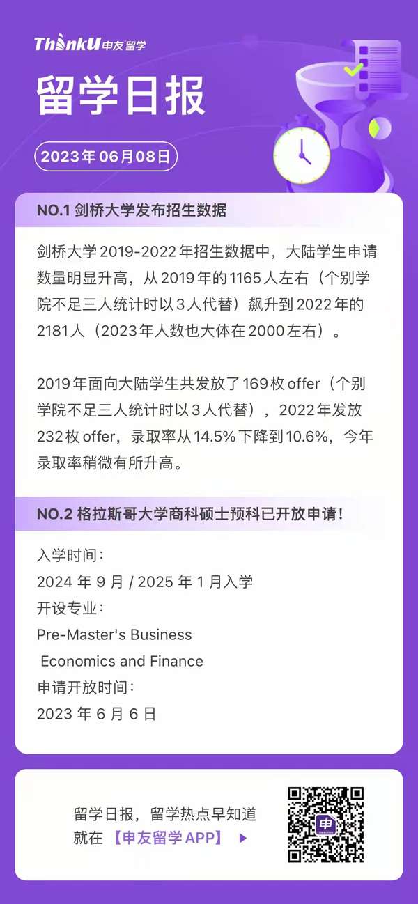 Wade学长很伟大 的想法 留学信息差:今日份留学日报 早呀~ 申 知乎