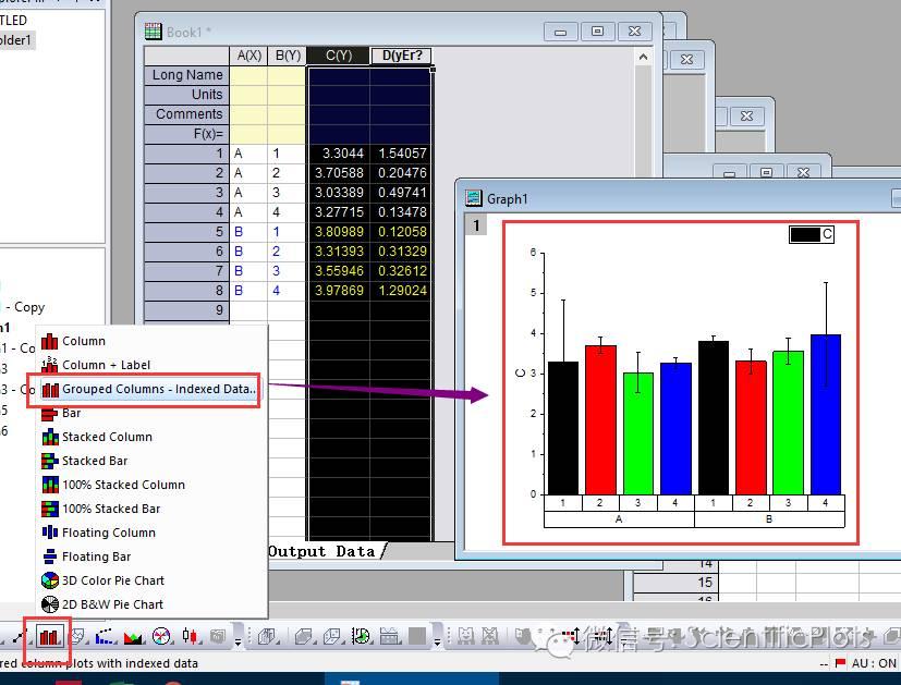 Origin(Pro)：分组点线图（Grouped Line + Symbol Plot） - 知乎