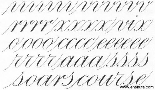 怎么练习英文书法copperplate Engraver's Script？ - 知乎