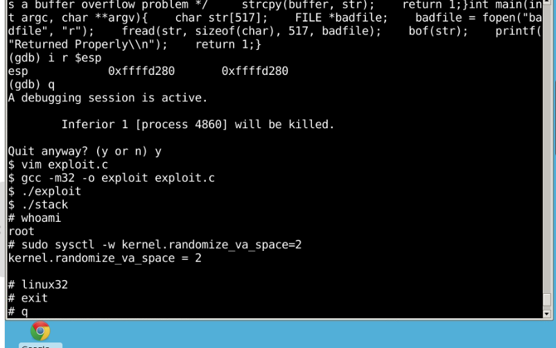 《Linux内核原理与分析》缓冲区溢出实验-实验报告 - 知乎