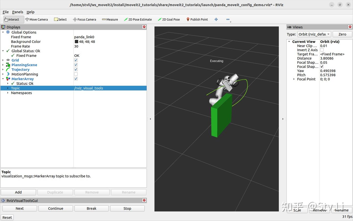 【学习笔记】ROS2纯小白 - MoveIt!（humble）安装、初识与C++实现运动规划 - 知乎