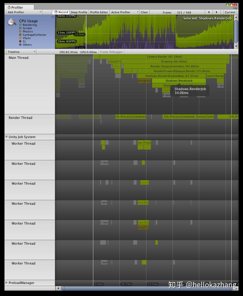 【Unity】使用Profiler进行性能分析 - 知乎
