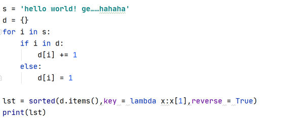 Python:计算字符串中每个字母出现的次数 知乎