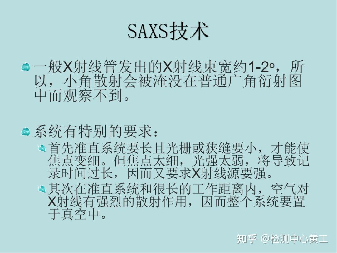 PPT丨如何区分小角X射线散射（SAXS）和X射线衍射（XRD）？ - 知乎