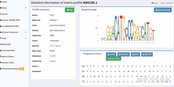 JASPAR——可预测转录因子DNA结合蛋白结合识别位点的数据库 - 知乎