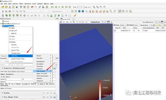 FLAC3D结果在Paraview中后处理(3)-切片、测点测线、动图 - 知乎