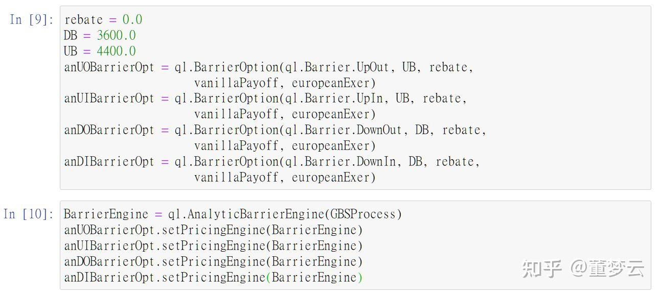 十三、使用QuantLib Python评价奇异期权(4)障碍期权 - 知乎