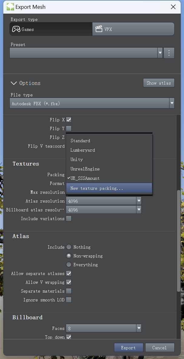 SpeedTree导出到UE5新手踩坑（持续更新） - 知乎