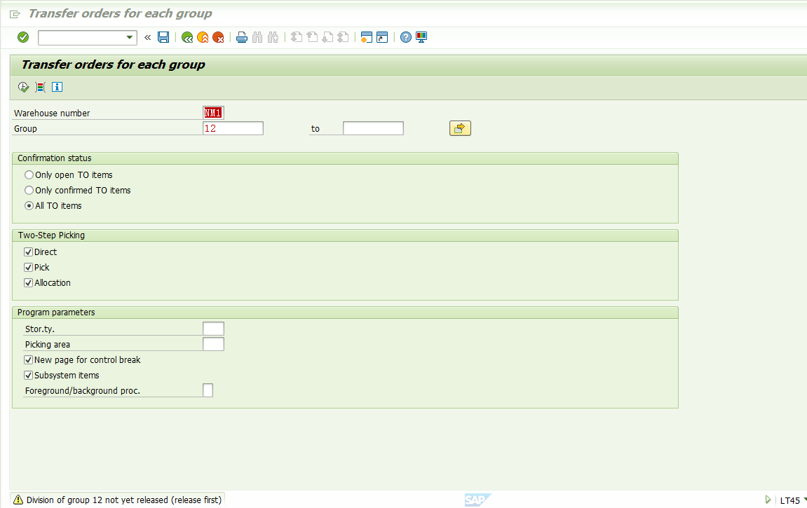 SAP WM 2-Step Picking流程里创建的Group的分析 - 知乎