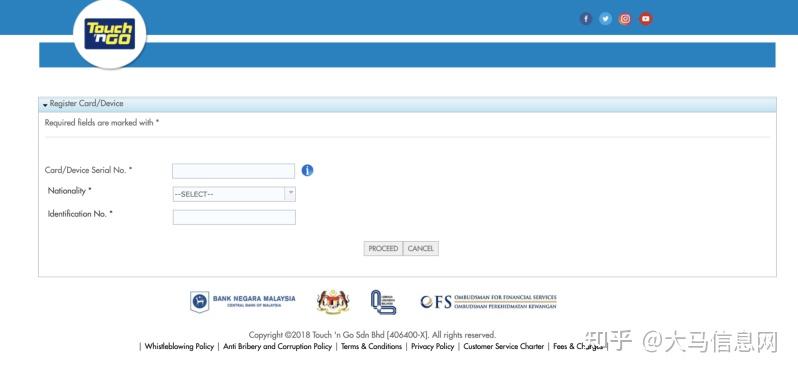 如何注册Touch‘n Go卡，获取方式及网申流程 - 知乎