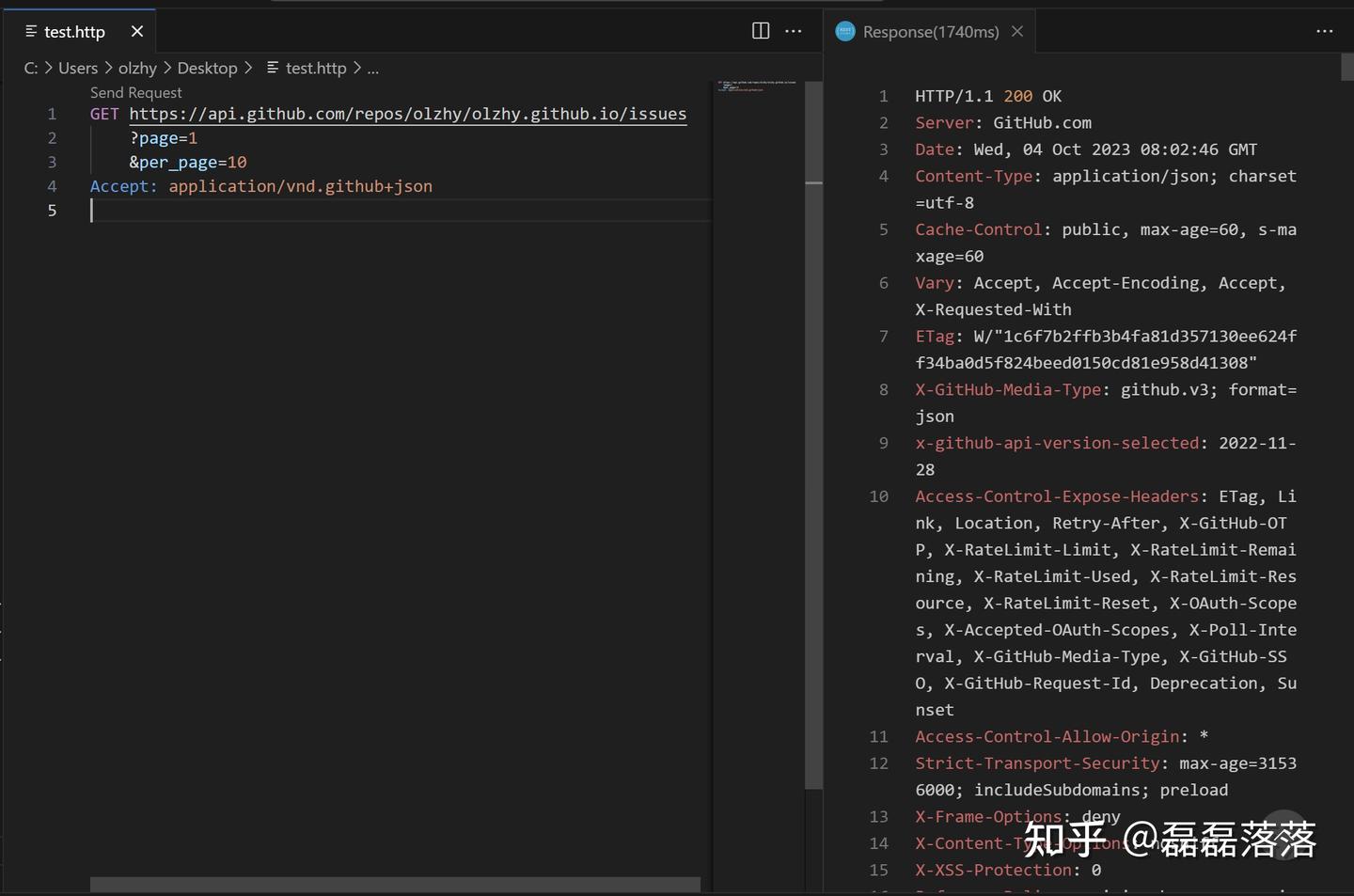 在 VS Code 中使用 REST Client 扩展做 API 测试 - 知乎