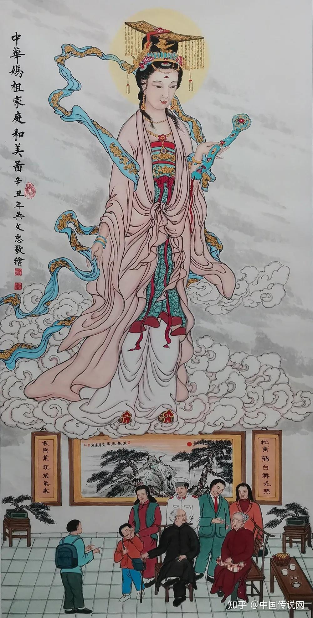 著名画家吴文忠系列名画《中华妈祖六和图》被中国航海博物馆收藏 知乎 8384