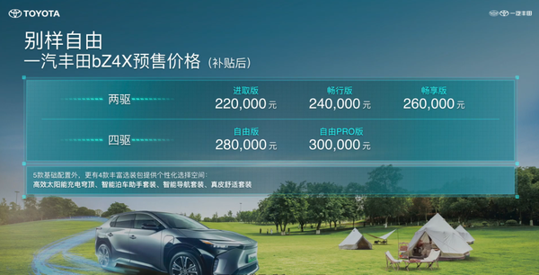 一汽丰田bZ4X和广汽丰田bZ4X都预售了…丨今日车闻 - 知乎