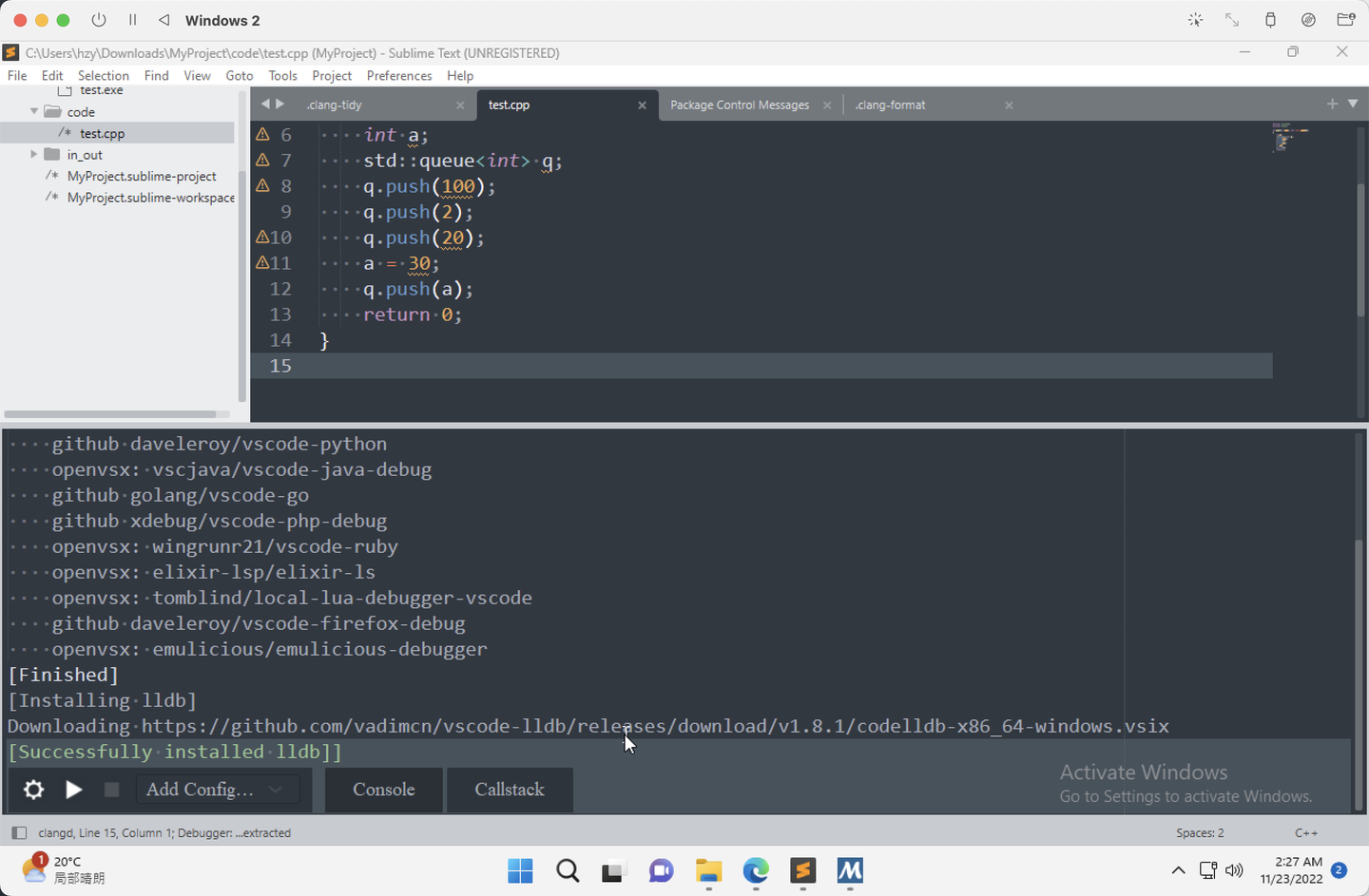 【全网最新、最详细】如何使用 Sublime Text 4 优雅地写C++？ - 知乎