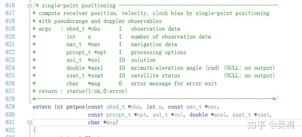 测绘工程本科生如何入门GNSS算法（四）- rtklib单点定位解算源码说明 - 知乎