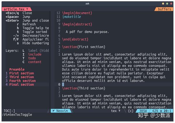 使用 Neovim 和 vimtex 高效撰写 LaTeX 学术论文 - 知乎