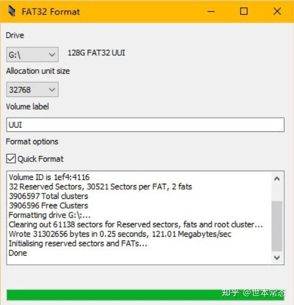 32G以上的大容量U盘如何格式化成FAT32文件系统 - 知乎