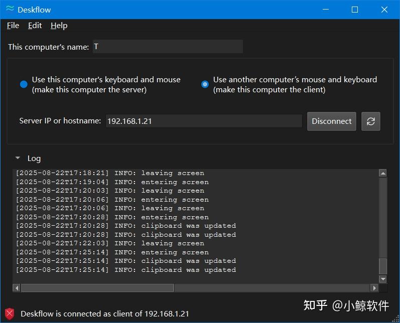 Win10 + Deskflow + macOS Sequoia + InputLeap实现键鼠共享 - 知乎