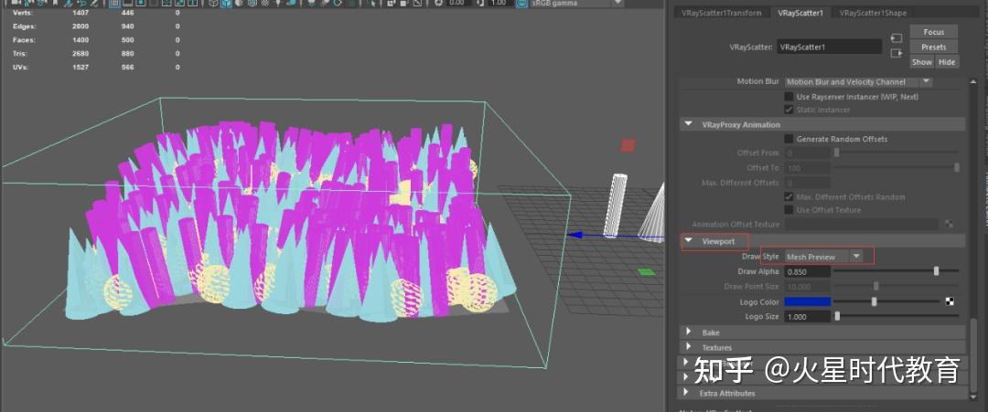 MAYA | VRay Scatter 散布基础 - 知乎