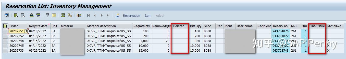 SAP 查询预留MB24 - 知乎