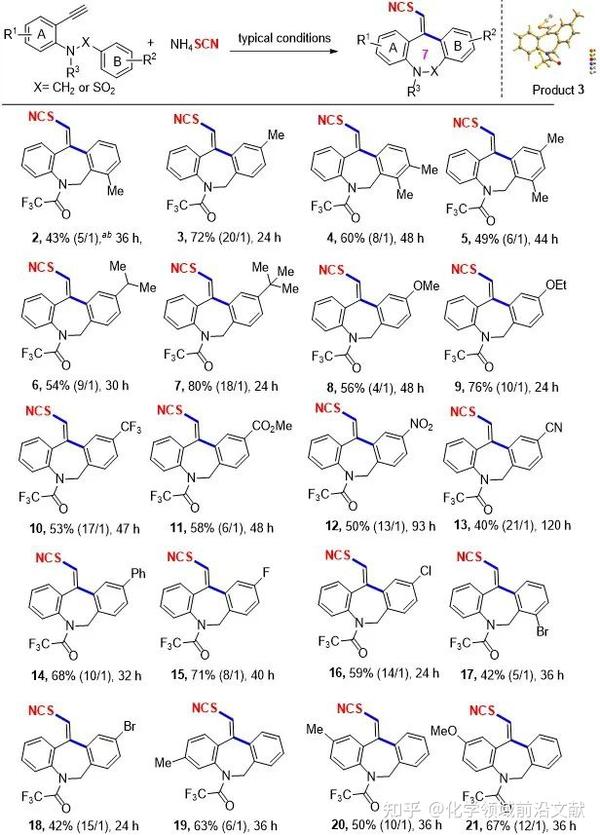 Green Chemistry 光催化芳基端炔与NH4SCN的串联环化：构建SCN取代的二苯并氮杂卓及二苯并硫氮杂卓类化合物 - 知乎