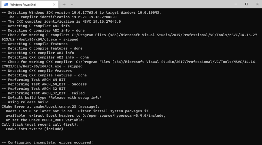 如何在windows下成功的编译和安装python组件hyperscan - 华为云开发者联盟 - 博客园