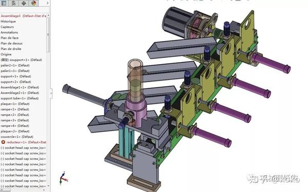 工程机械 分拣结构教学模型3D图纸 Solidworks设计 - 知乎