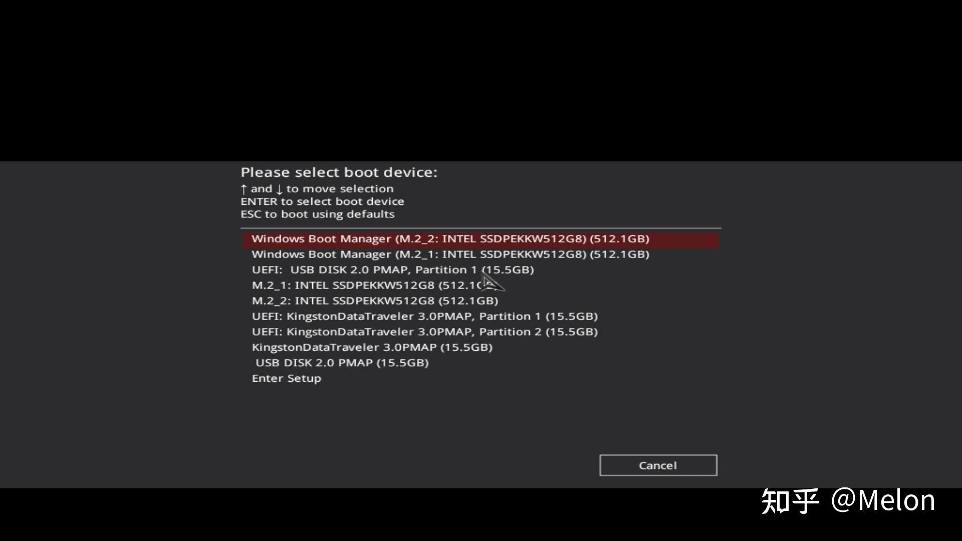 华硕主板如何选择特定启动项来引导启动？ - 知乎