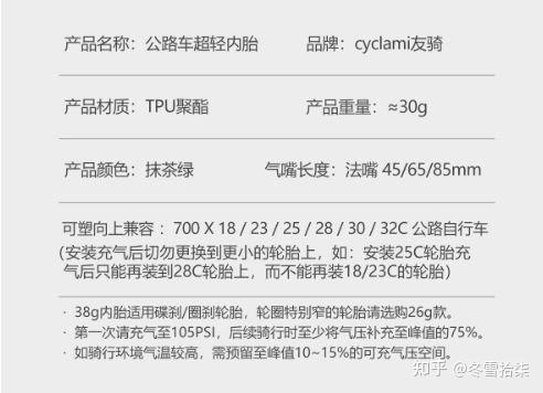 低滚阻，轻量化，Cyclami TPU 内胎解析评测 - 知乎