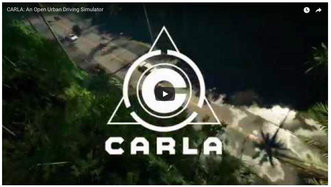 CARLA：城市路况的自动驾驶simulator - 知乎