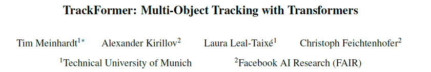 AI论文解读：基于Transformer的多目标跟踪方法TrackFormer - 知乎