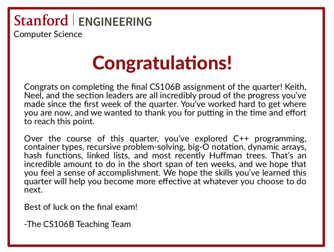 Stanford CS106b (2022 winter)Assignment 9 code - 知乎