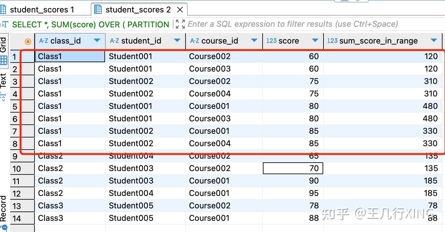 彻底掌握：SQL Window Function - PARTITION, ROWS, RANGE - 知乎