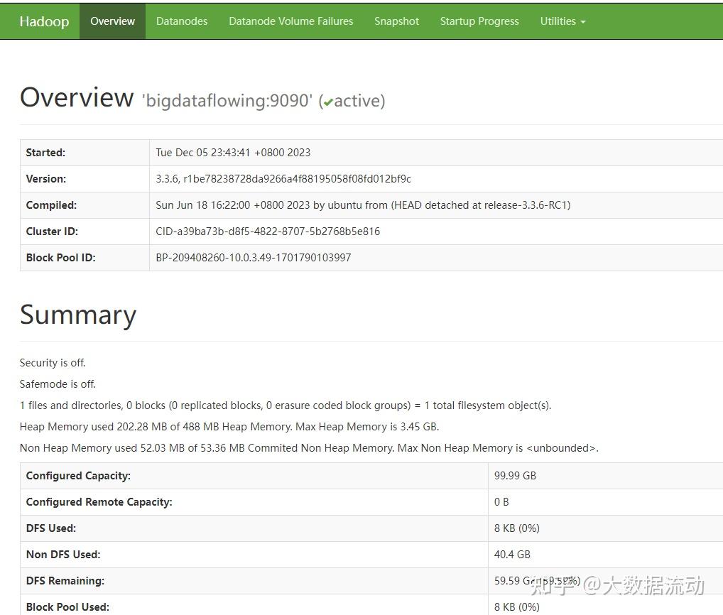 最新版本——Hadoop3.3.6单机版完全部署指南 - 知乎
