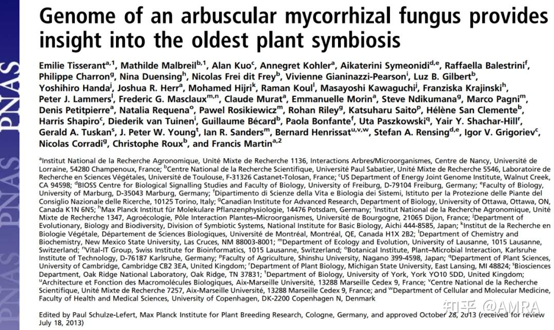 目前最全的丛枝菌根真菌基因组（8个菌种） - 知乎