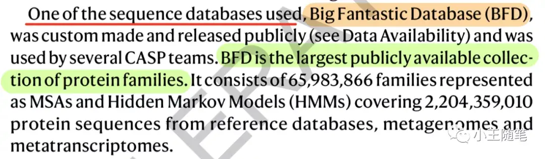 AlphaFold2所用序列库大超凡(BFD) - 知乎
