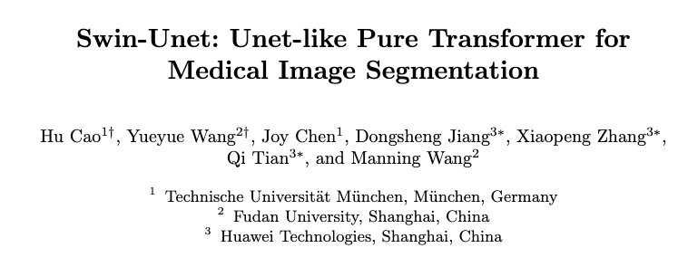 [21] Swin-Unet: 只用Swin Transformer构建Unet 结构做医学图像分割 - 知乎