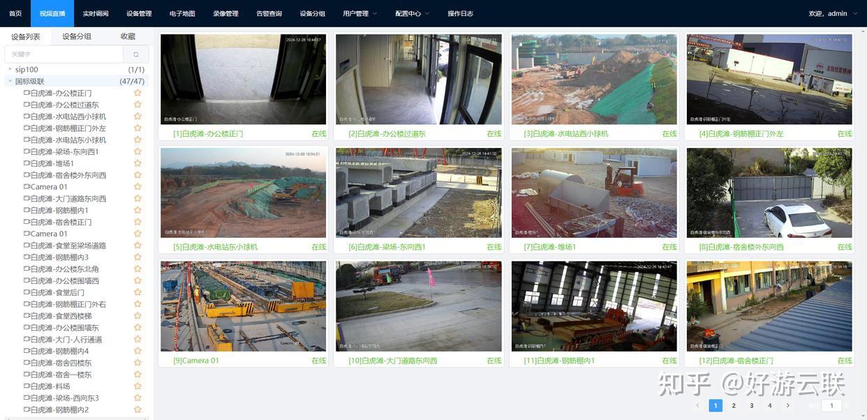 国标GB28181视频汇聚平台Liveweb网页端视频监控多场景应用 - 知乎