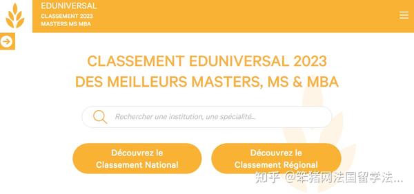 2023年Eduniversal全法硕士专业排名发布！涵盖13大领域、82个专业！ - 知乎